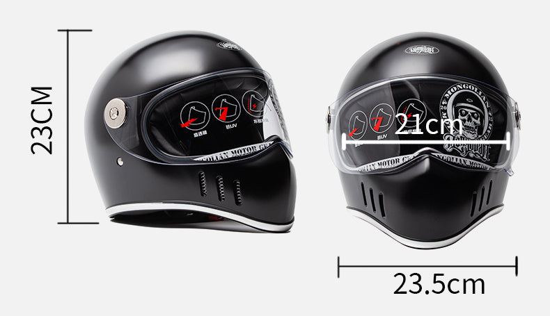 KHAN S MONGOLIAN Helmet - Matt Black – Fogy Garage